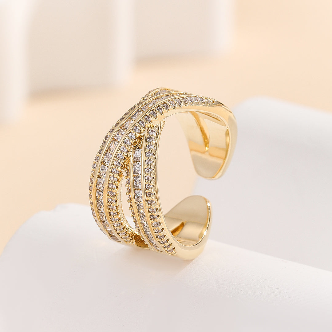 Golden Finesse Ring –Reet PehalShop Stylish Fashion at Reet Pehal ...